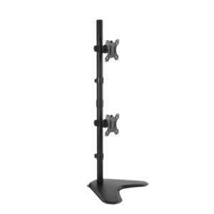 Dual Monitor Vertical Stand- Mount 2 monitors one above other VERTICAL
