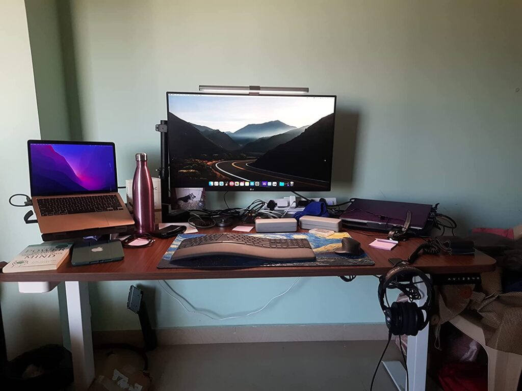 Monitor Stand With Laptop Tray- Use Laptop and monitor together