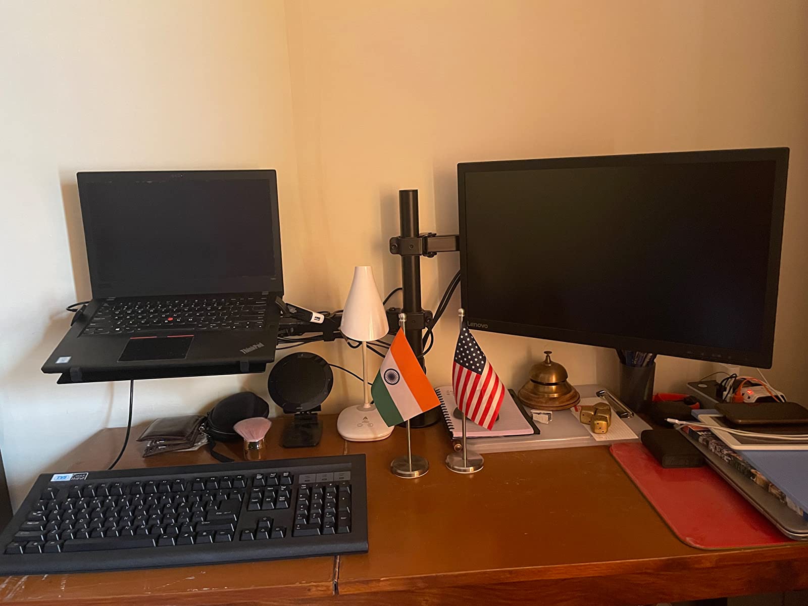 Monitor Stand With Laptop Tray- Use Laptop and monitor together