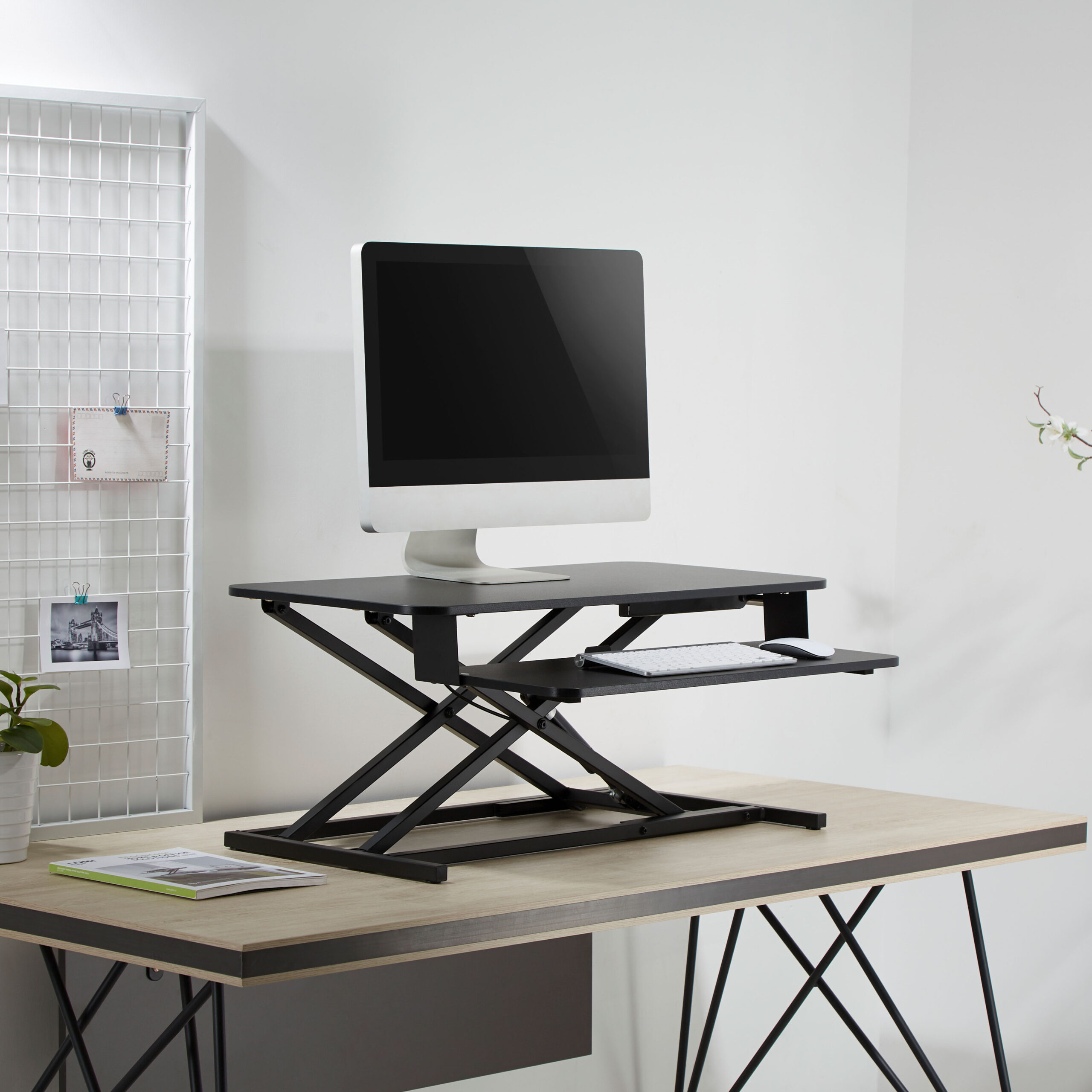 SIT STAND DESK CONVERTER- CHANGE ANY DESK TO STAND DESK