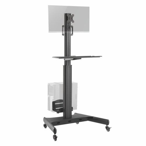 Wall Mounted Computer Table - Workstation - Monitor Mount with Keyboard ...