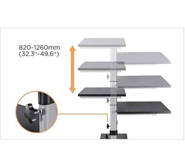 Height Adjustable Computer Table| Multipurpose PC Workstation Desk