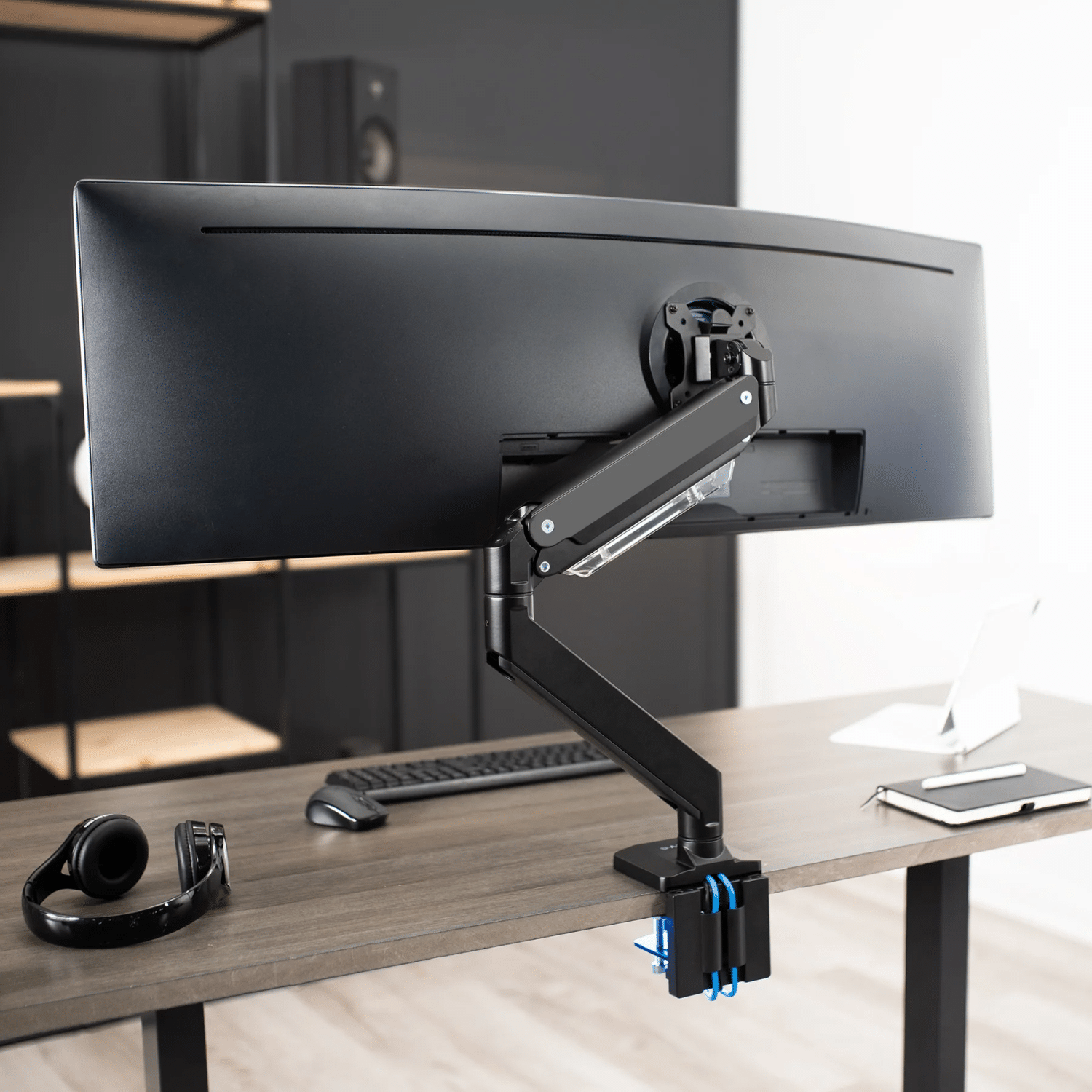 Premium Heavy Duty Gas Spring Monitor Arm For Heavy and Ultrawide ...