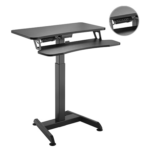 Electric Two Layered Height Adjustable Table With Keyboard Tray ...