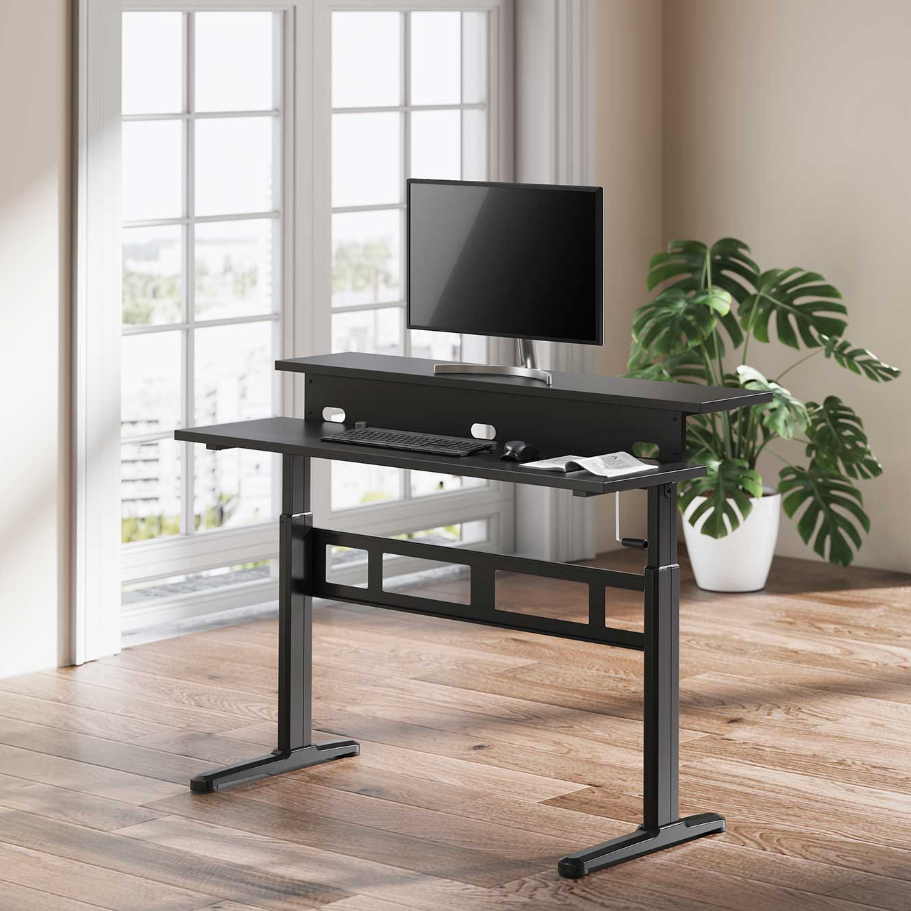 Adjustable Desk India- Manual & Electric Height Adjustable Standing Desk