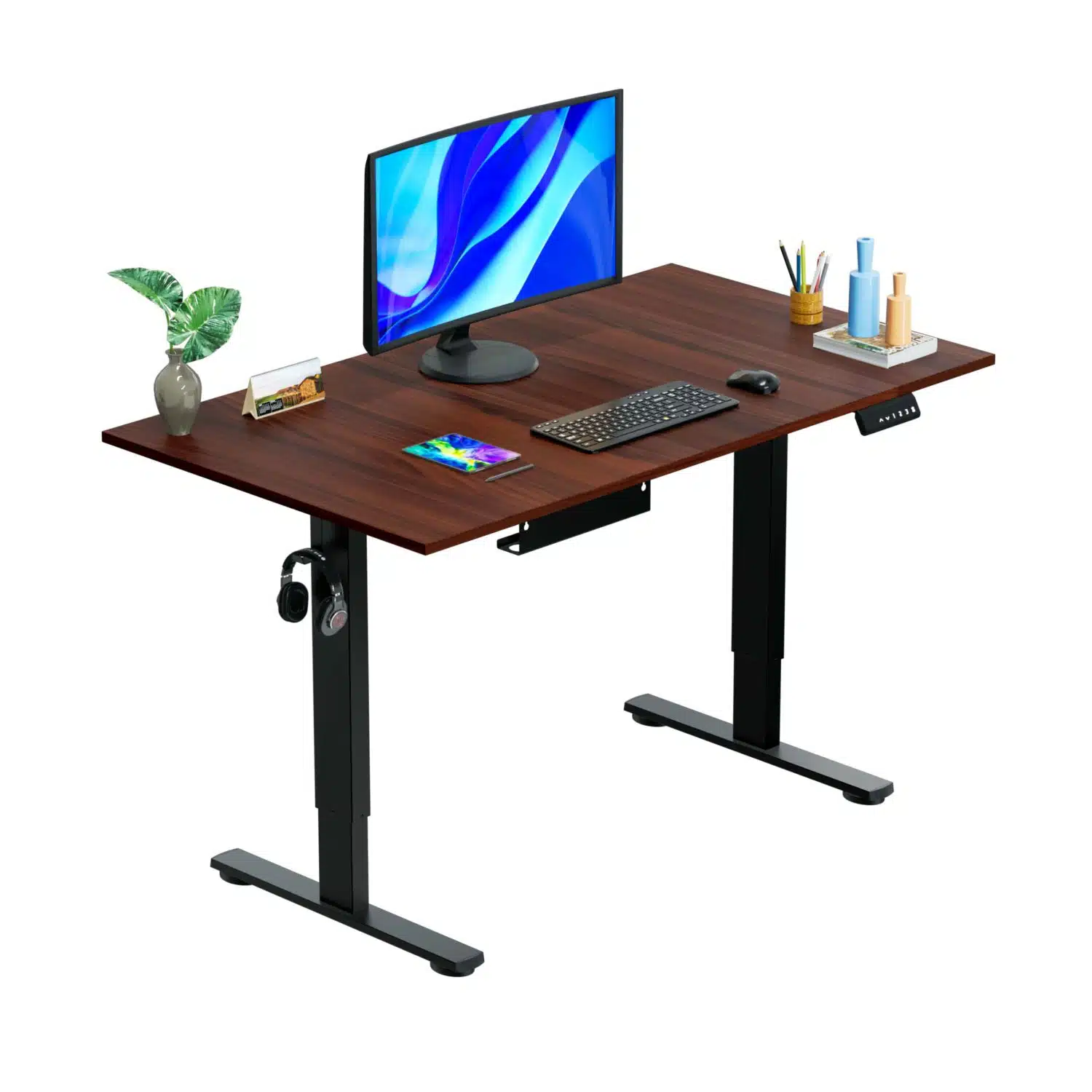 Economy Single Motor Adjustable Desk Black |2 Year Waranty,80kg ...