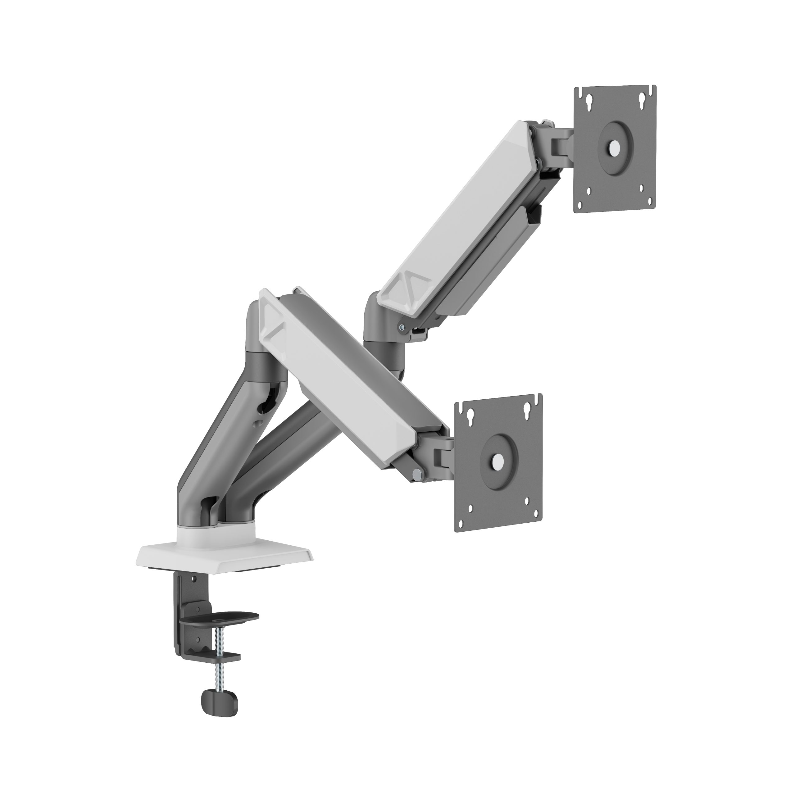 Dual Monitor Table Stand- Monitor Stand for 2 Monitors. Height adjustable